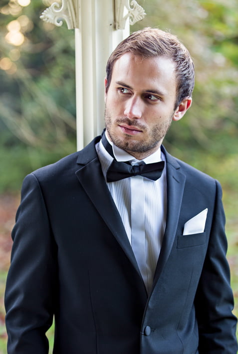 Bond Black Slim-Fit Standard Tuxedo Hire – HIRE5 MENSWEAR